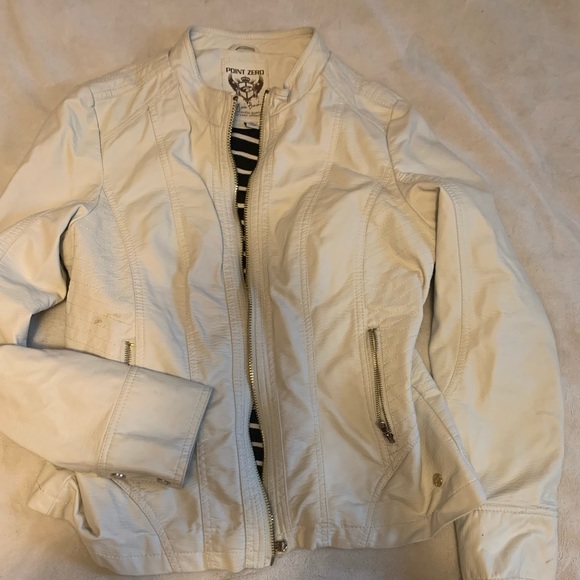 Point Zero | Jackets & Coats | Point Zero Leather Look Zip Up Jacket ...